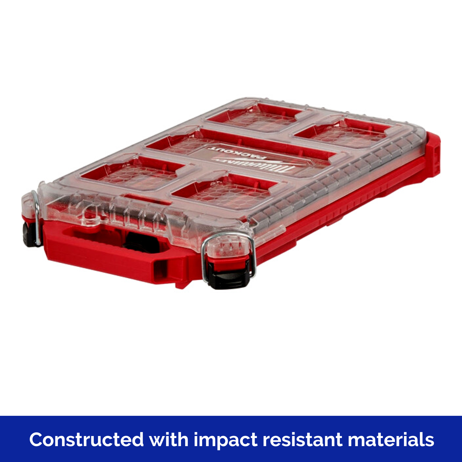 2 x Milwaukee PACKOUT Low-Profile Compact Organiser Flexible Case ...